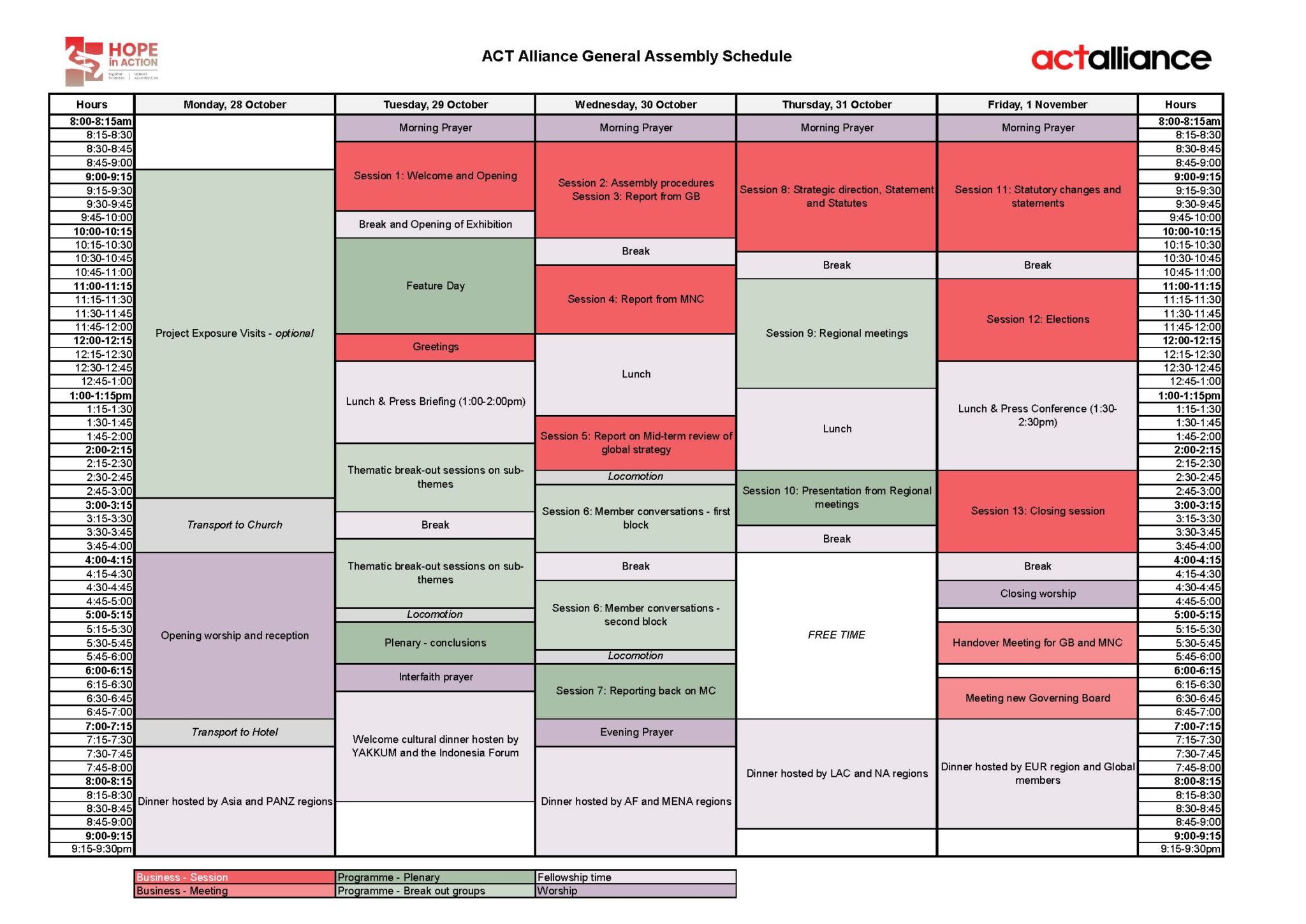 General Assembly 2024 - ACT Alliance