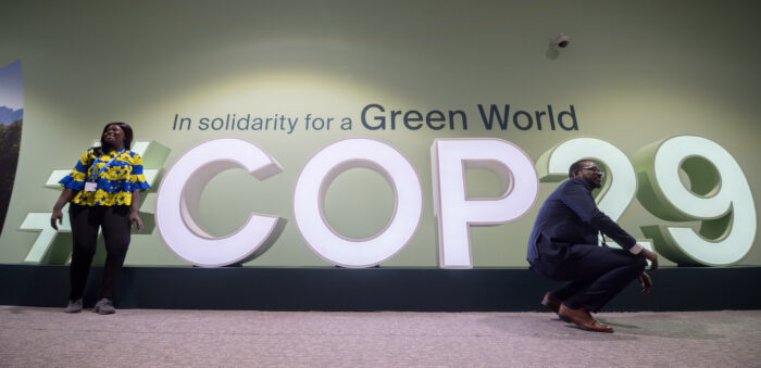COP29 Press Release: Women at the table stunt - ACT Alliance
